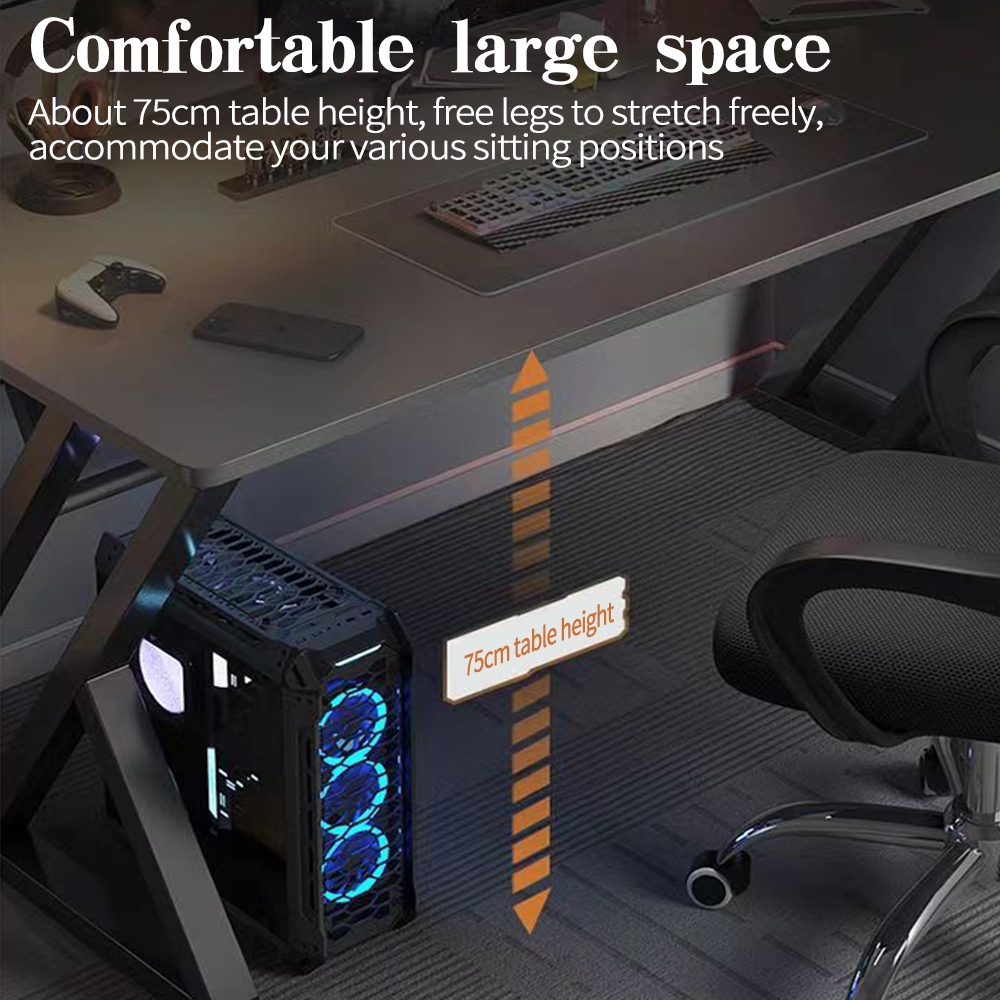 Gaming Table Home Modern Computer Table Student Study Desk 100/120CM ...