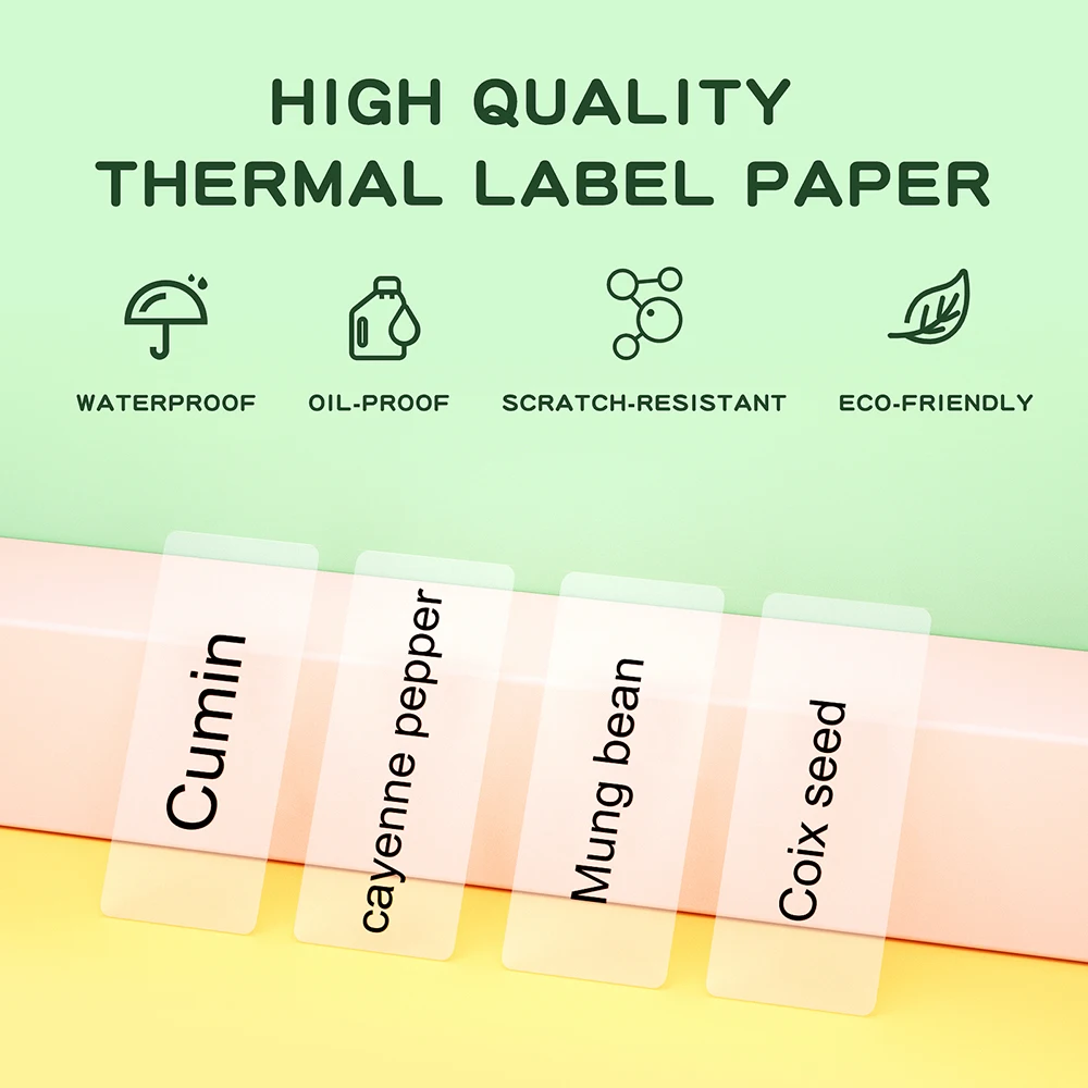 Niimbot D11/D110/D101/H1S Transparent Sticker Paper 12-15mm Width ...