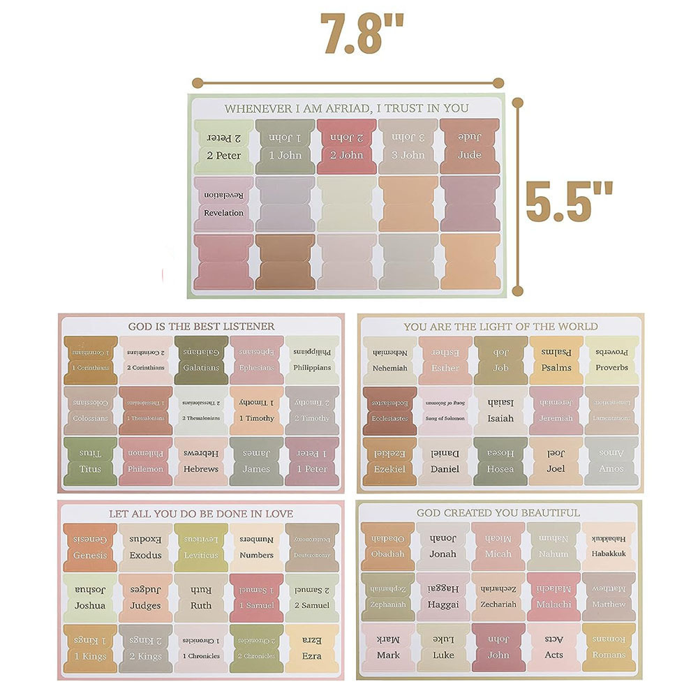 Bible Tabs, 75 Tabs, Laminated Bible Tabs for Women and Men, Bible Tabs ...