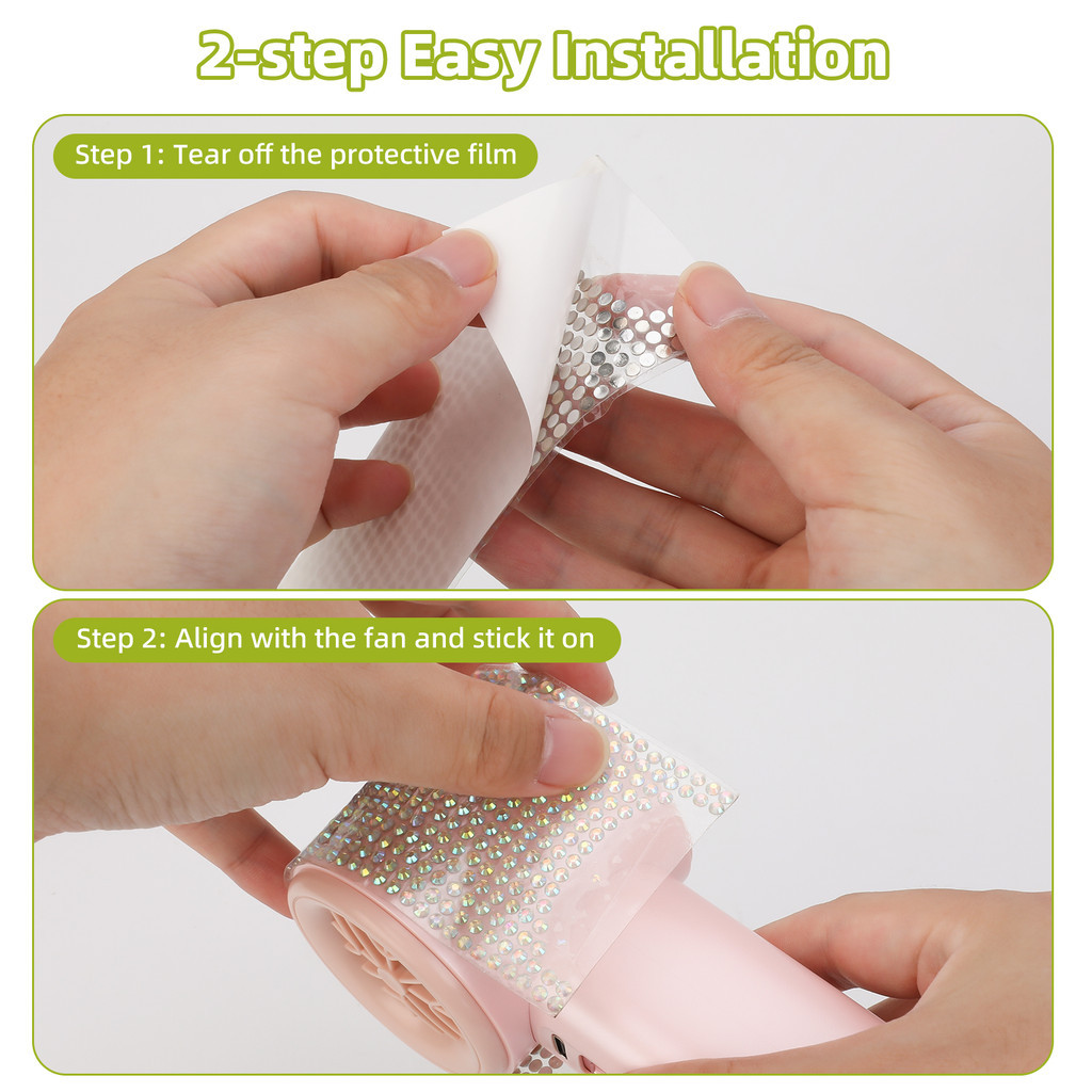 Goojodoq Fan Portable High Speed Mini Fan Stickers DIY Diamond Sticker ...
