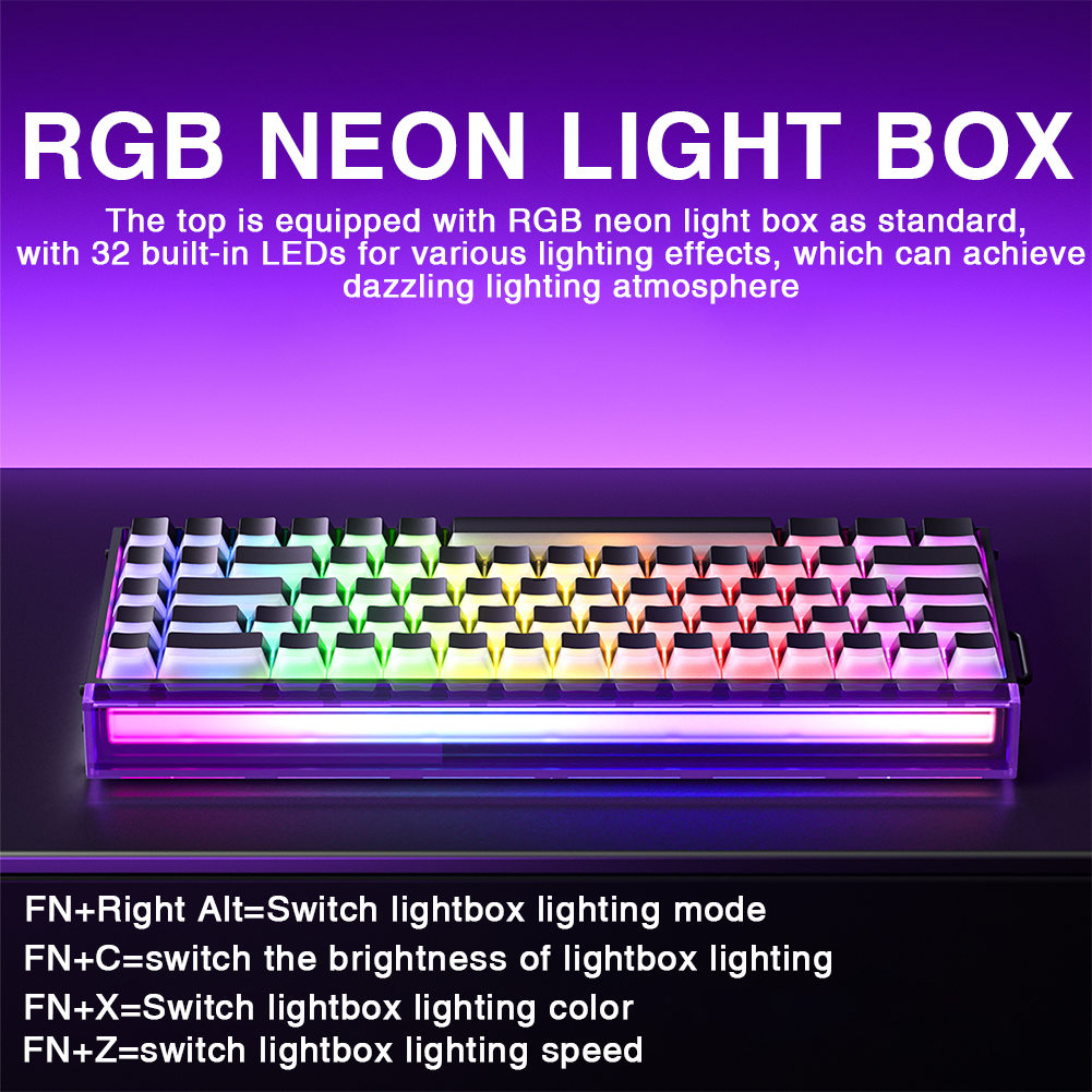 AULA HERO 68HE Magnetic RT Mechanical Keyboard 68Keys 8Khz Wired RGB ...