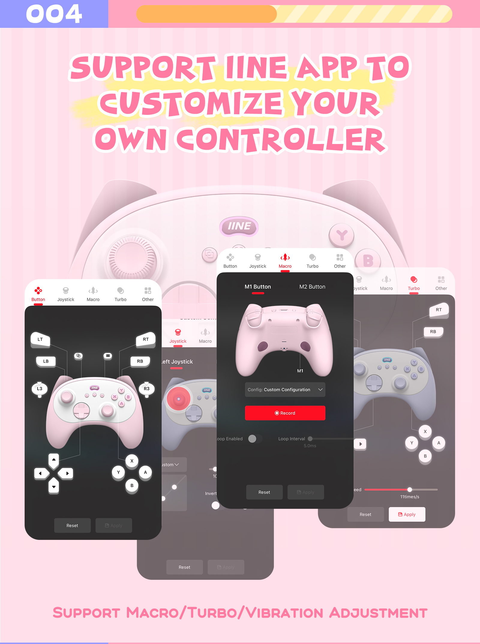 IINE Meow Kitten Controller with Charging Dock | High-Density Hall ...