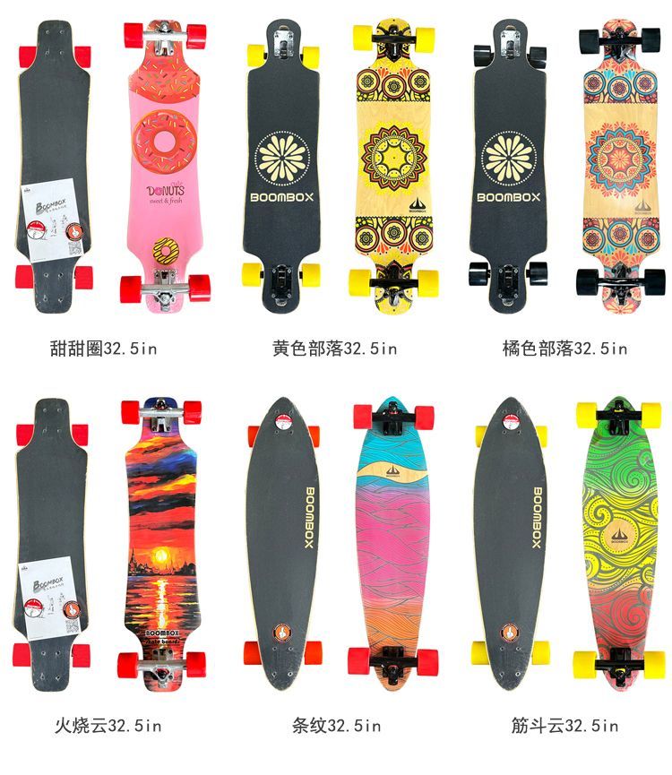 32.5*8.5inch 37inch skateboard dropboard pintail longboard pro maples ...