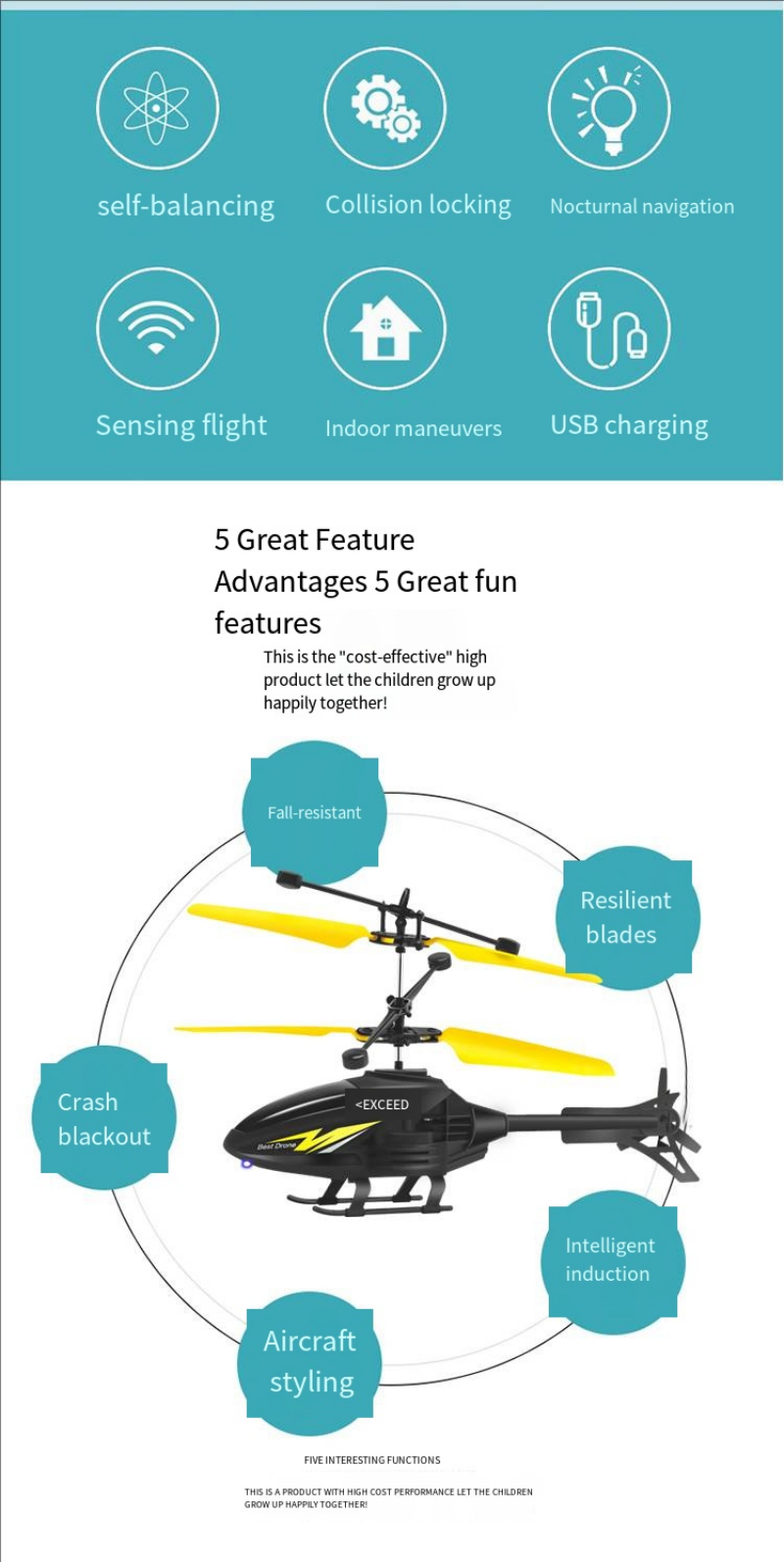 Remote sensing helicopter charging small plane , Boy and girl holiday ...