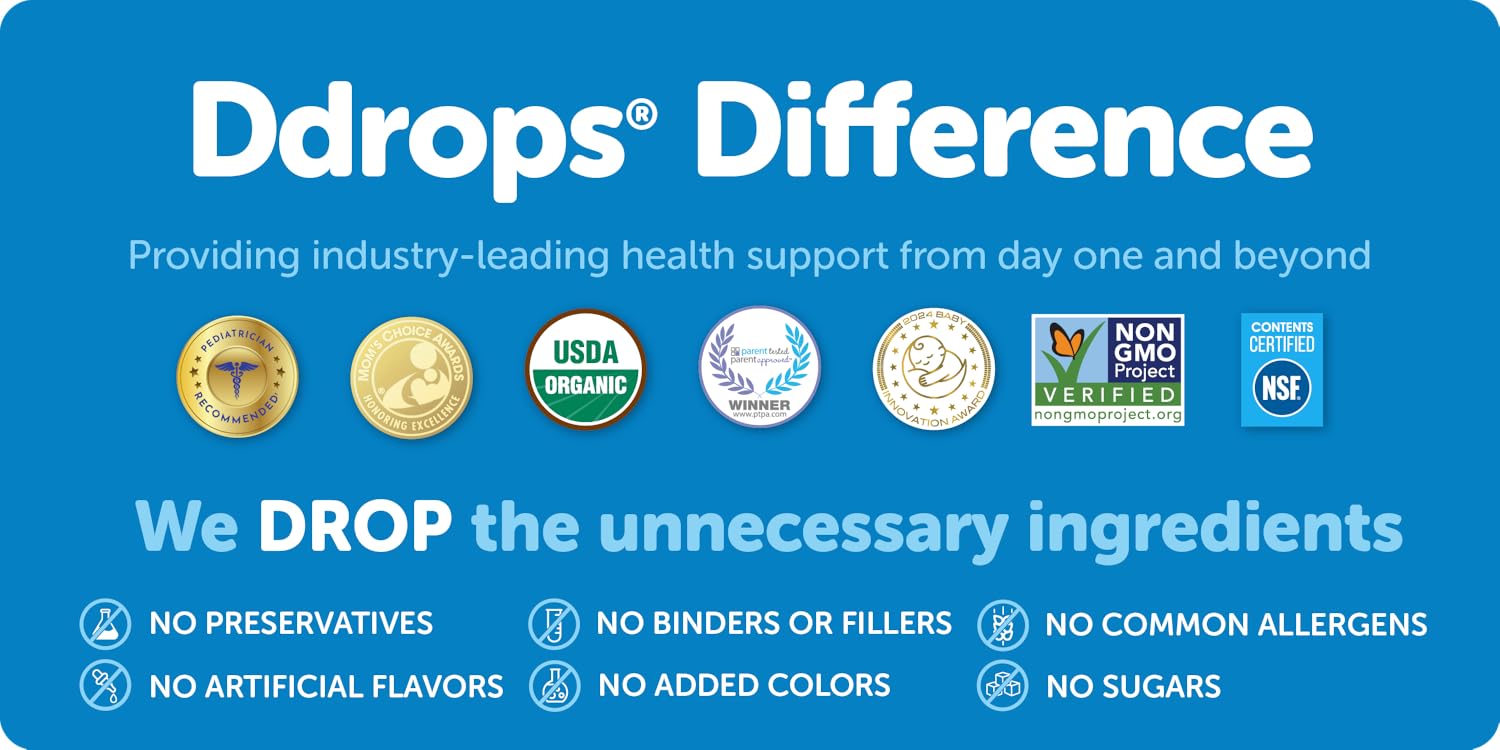 Ddrops Liquid Vitamin D3 Supplement | Daily Bone & Immunity Support ...