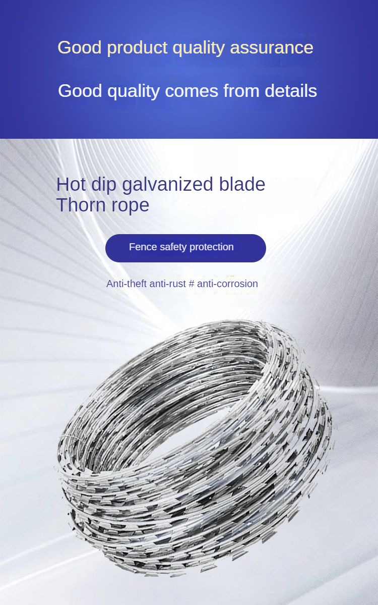 10 m /1 piece barbed wire for houses, garden fences, factory fences ...