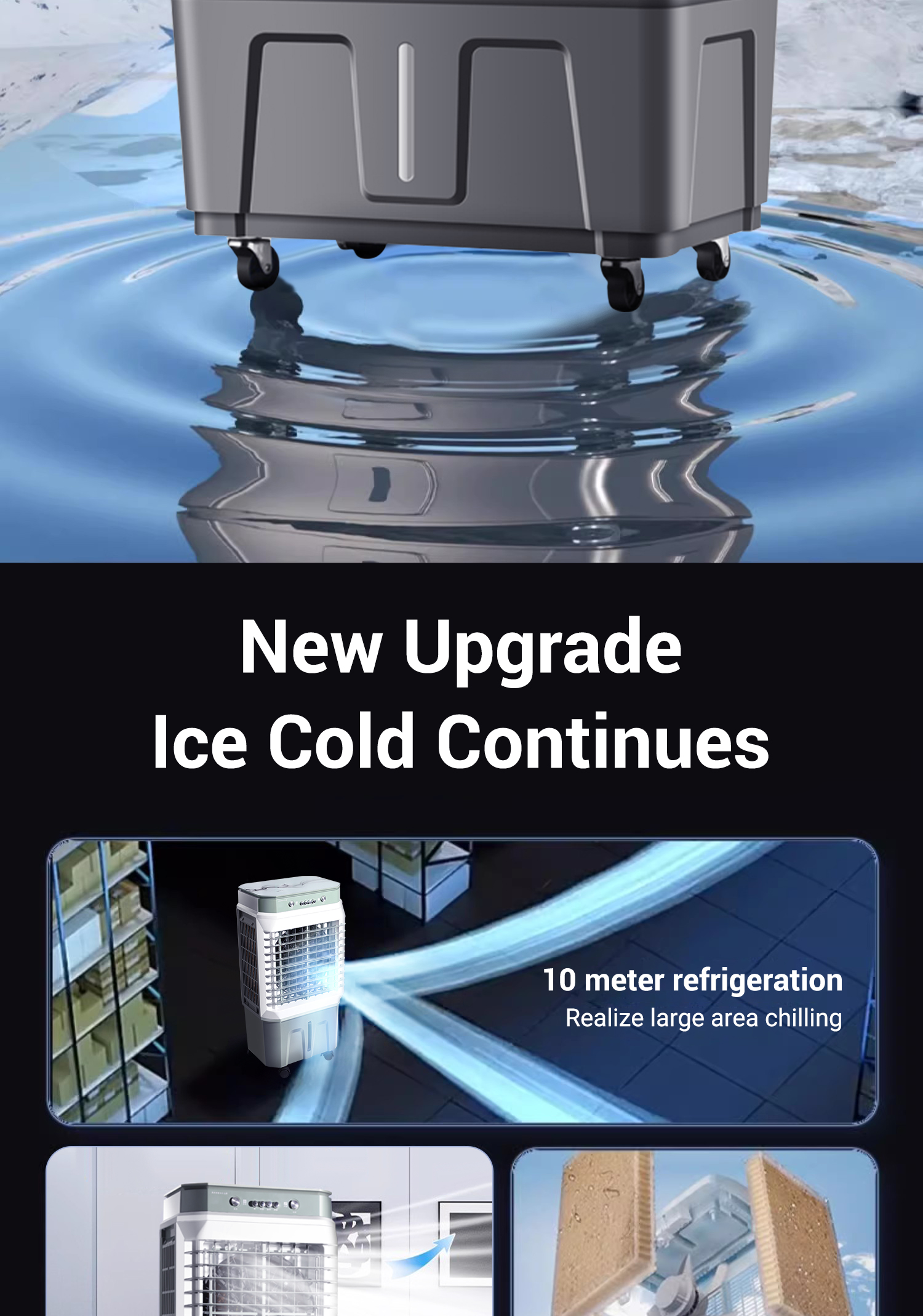 Air cooler electric fan air cooler fan aircon inverter window type portable air conditioner ...