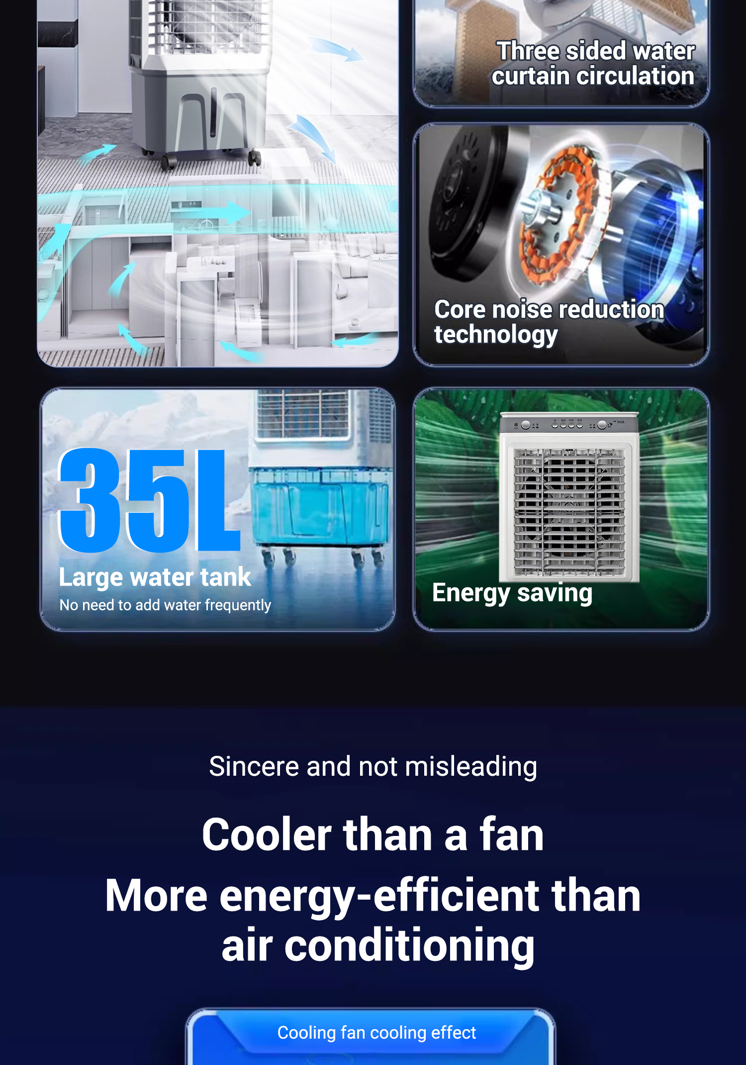 Air cooler electric fan air cooler fan aircon inverter window type portable air conditioner ...
