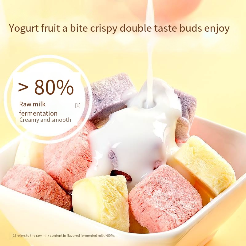(Extremely fast delivery) Freeze-dried yogurt block fruit Dried ...