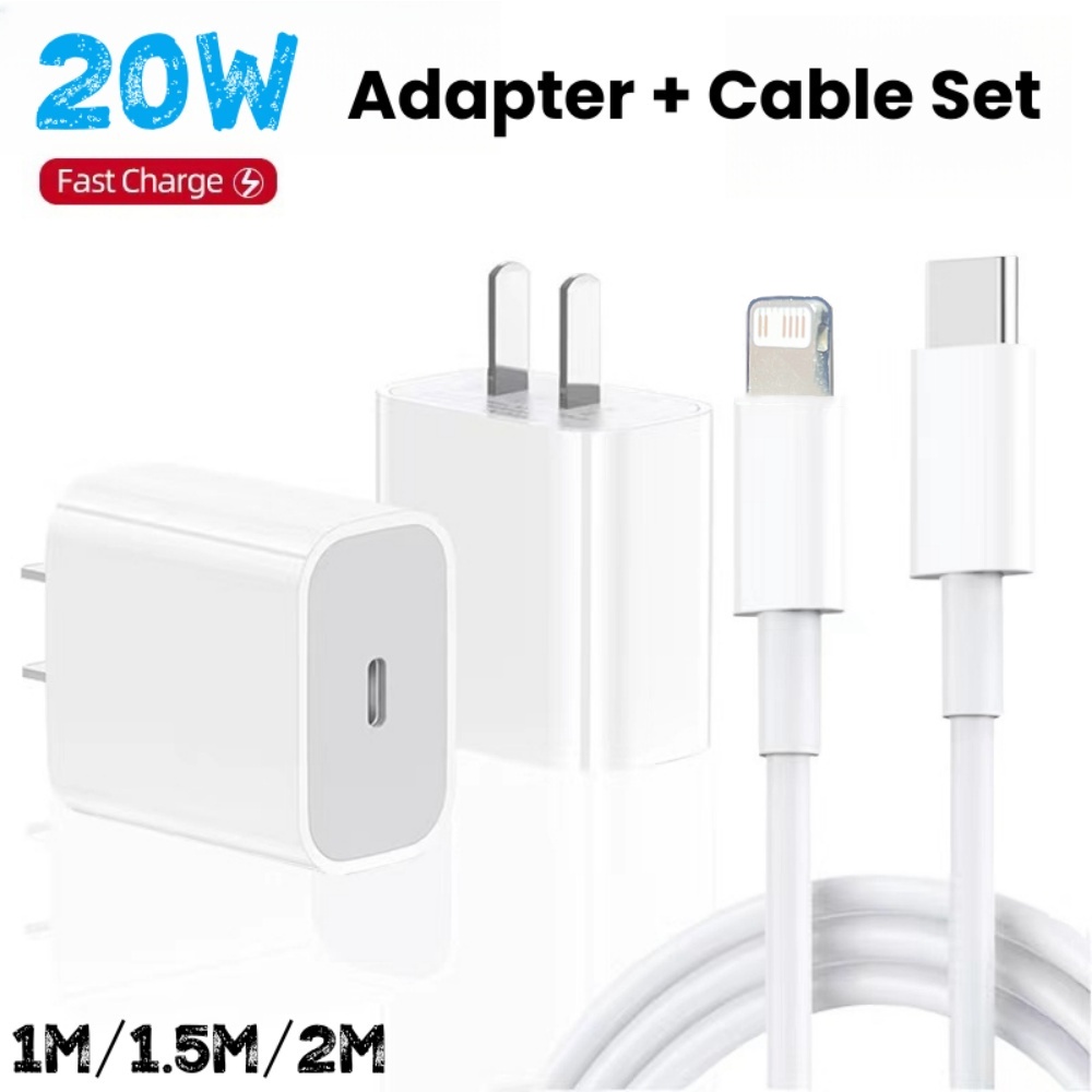20W PD Fast Charger Kit for iPhone Type-C with Fast Charging Cable ...
