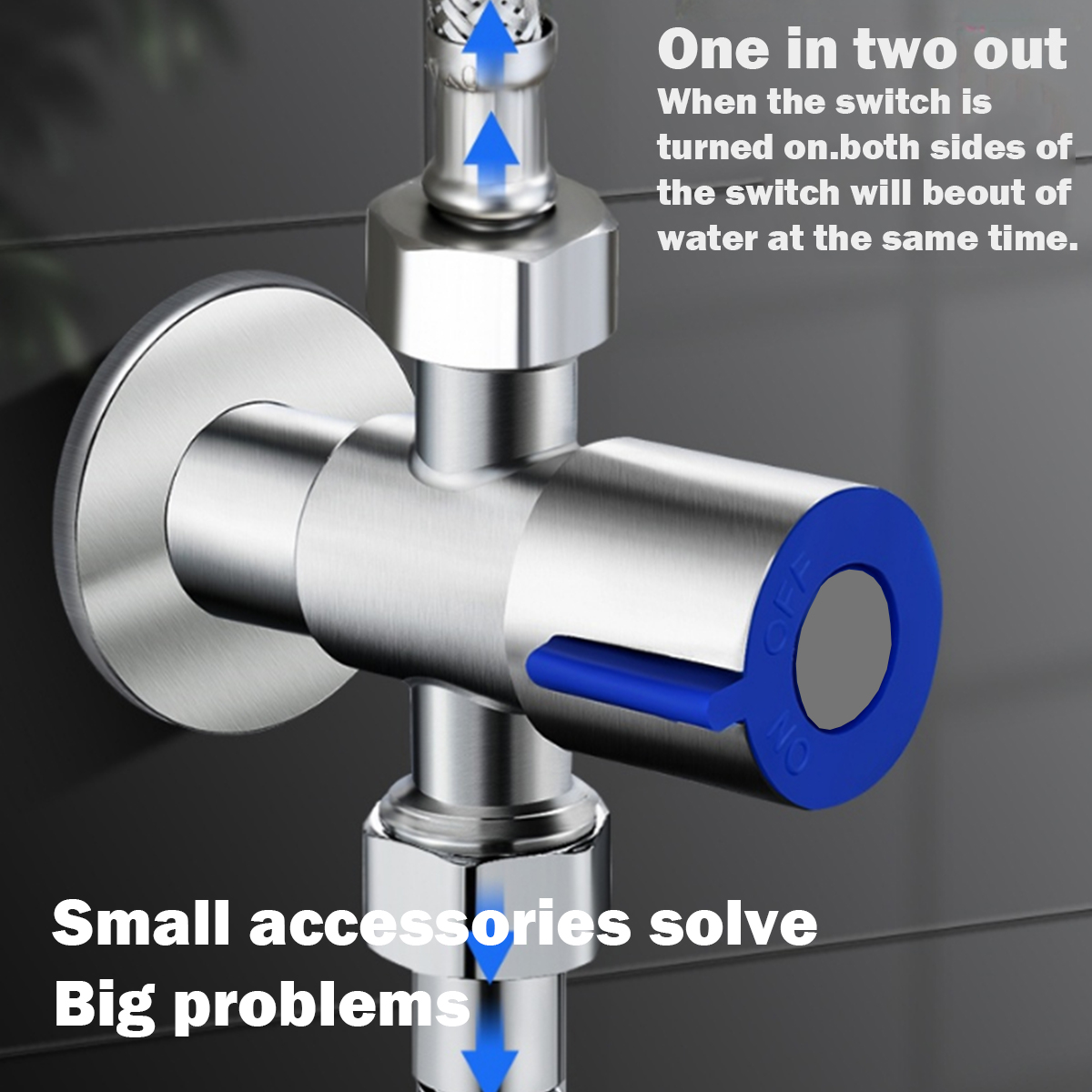 Triangle Angle Valve SUS 304 Stainless Steel Hot and Cold Water 3 way ...