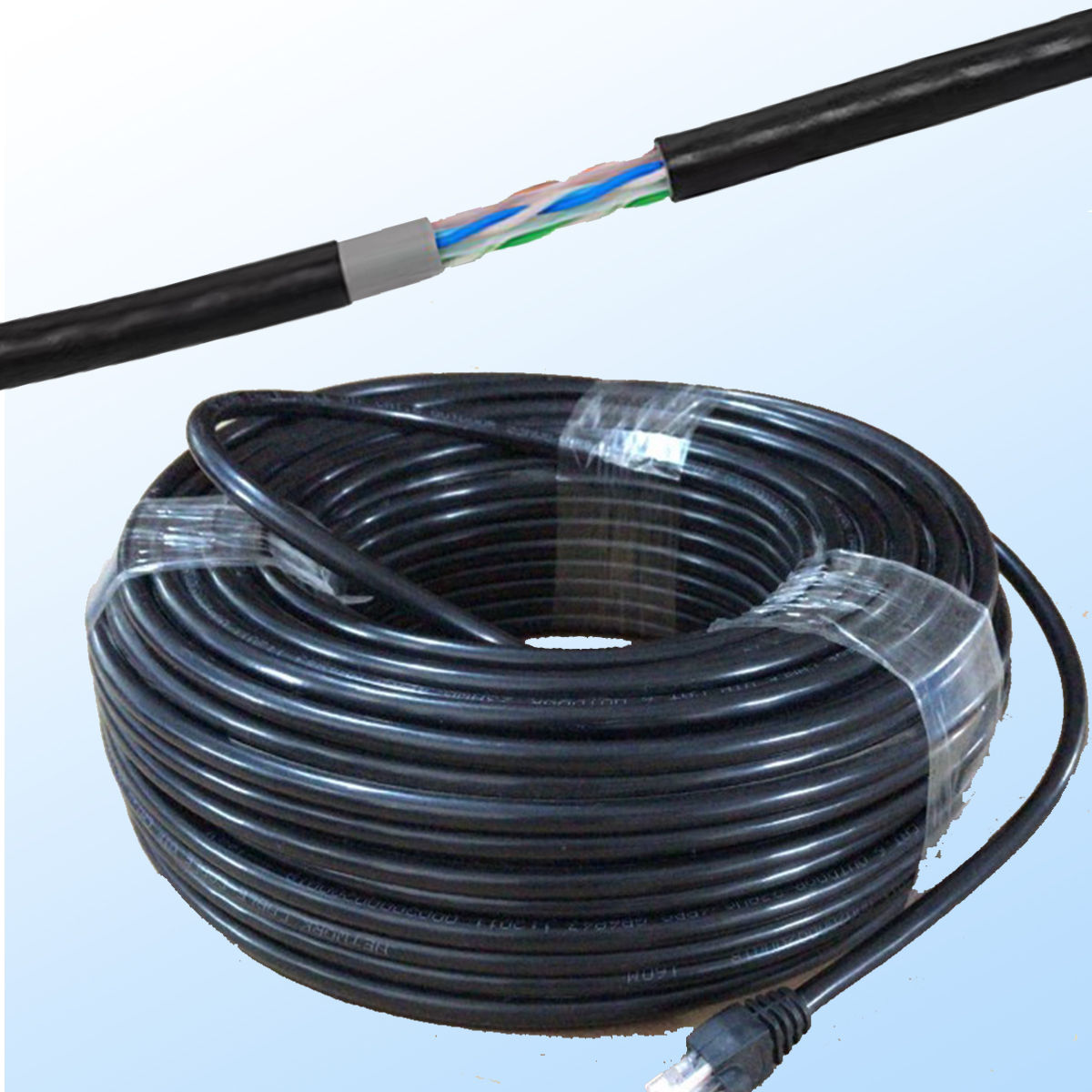 5 to100m UTP CAT6 RJ45 Outdoor internet Lan Cable 1000Mbps waterproof ...