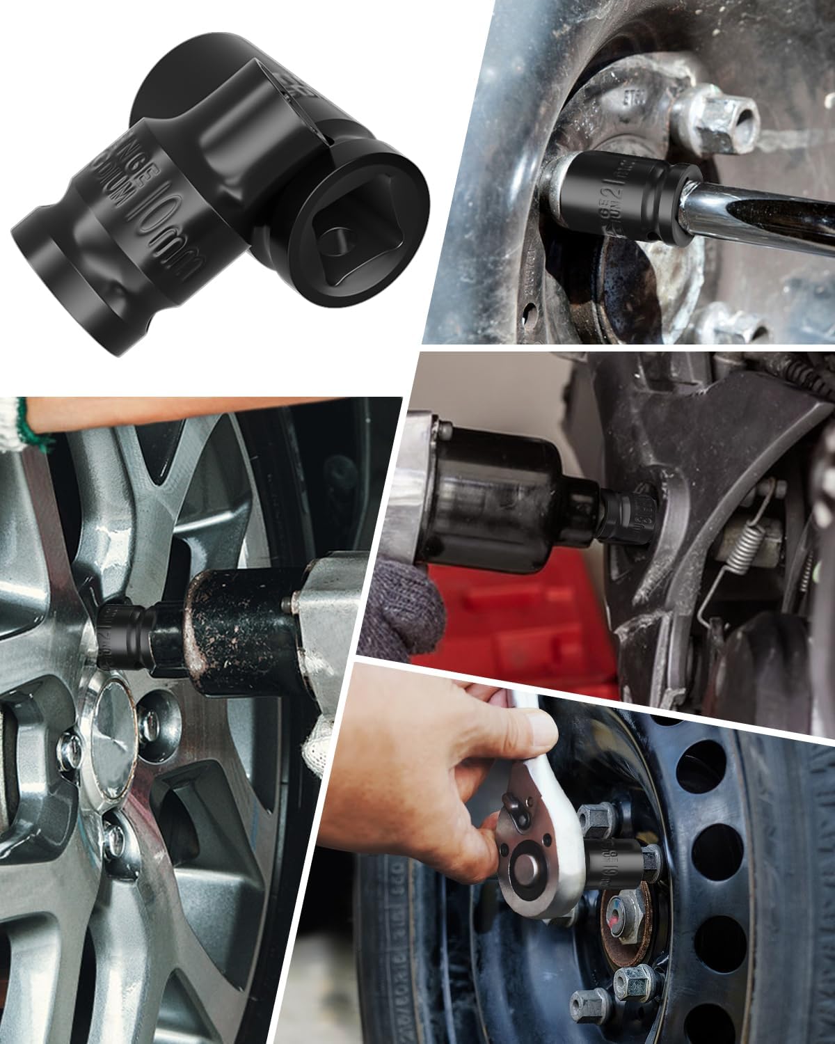 32mm 1pc 1/2-Inch Drive Shallow Impact Socket Set .6-Point Design ...