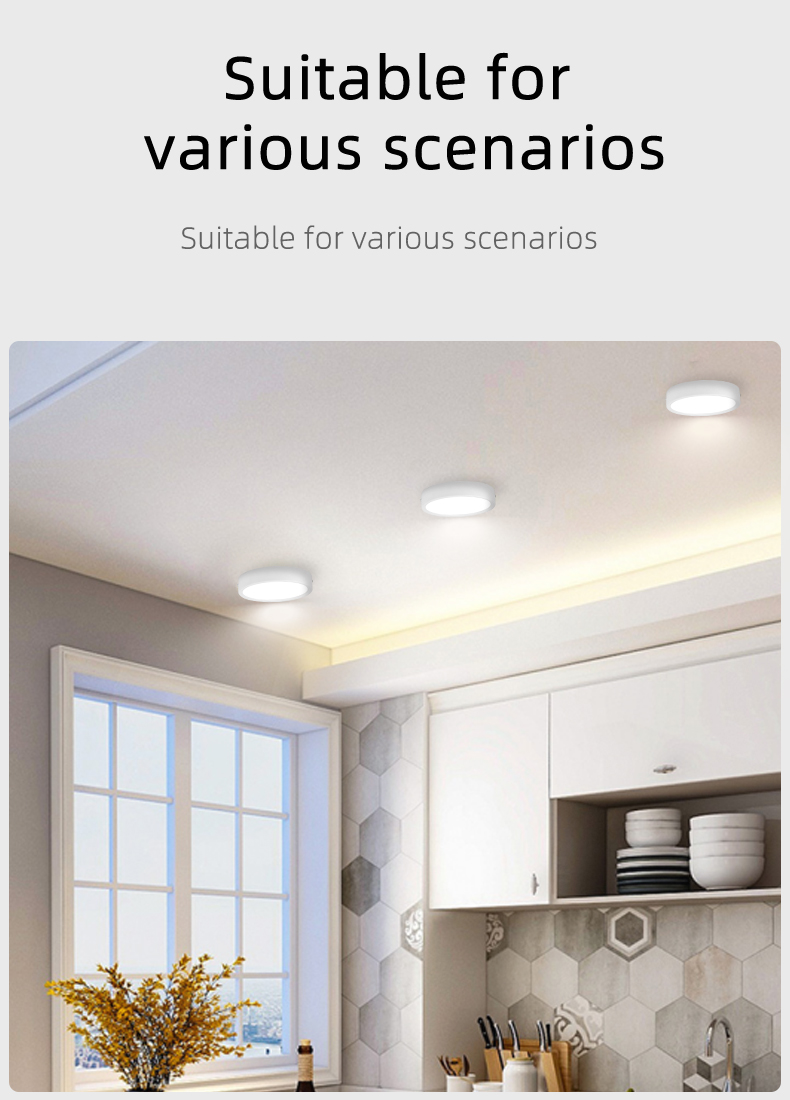 LED Pin Light Surface Mounted Golden Ultrathin 3 Colors Round 220V ...