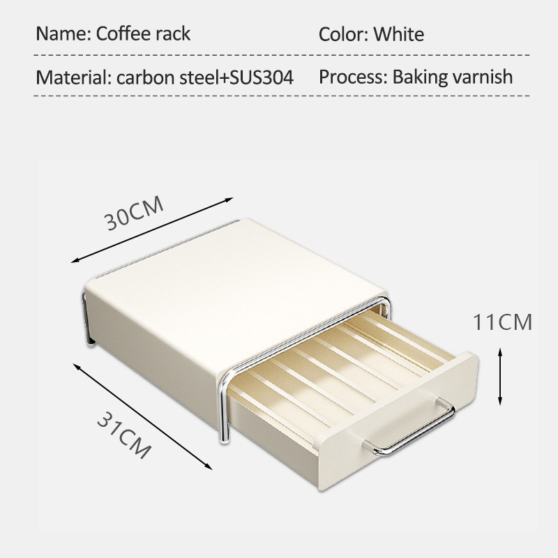 LivinEase Coffee Capsule Storage Shelf with Drawer for Coffee Machine ...
