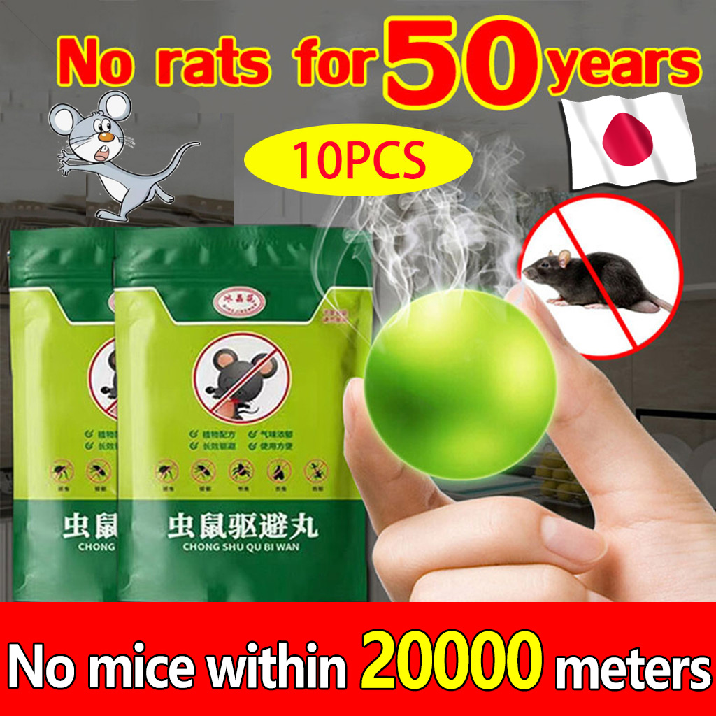 10PCS Rat Repellent Mothballs Poison Mouse Killer Repeller Cockroaches ...