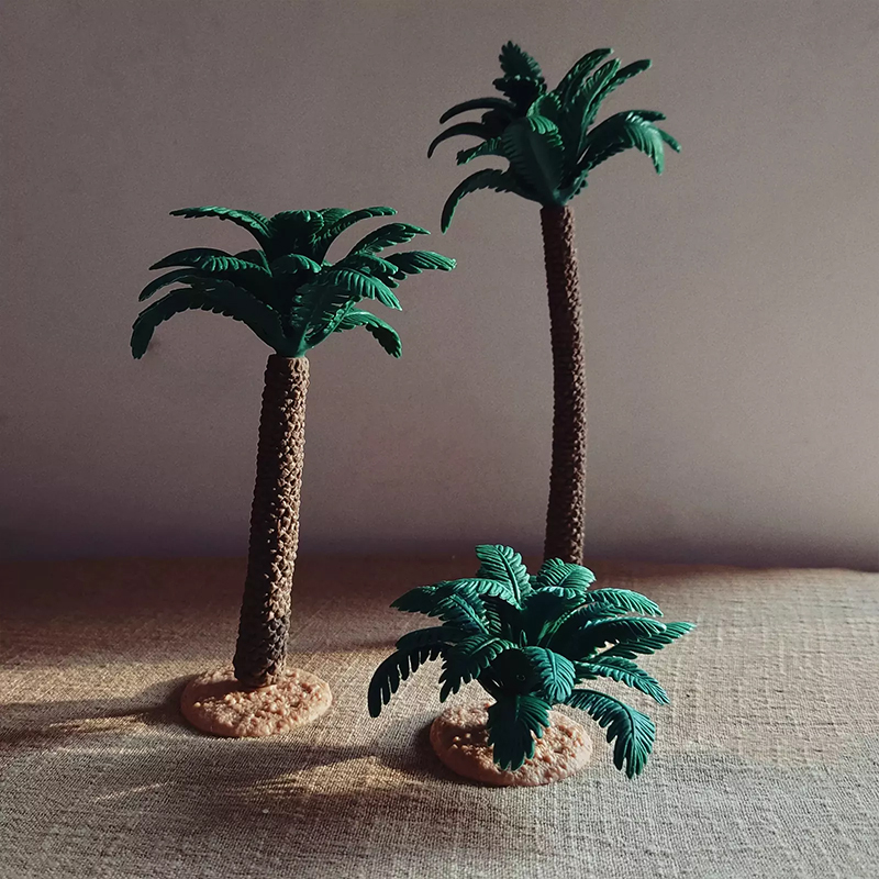 Diorama Coconut Palm Trees Model Seaside Beach Fake Tree Model City Car ...