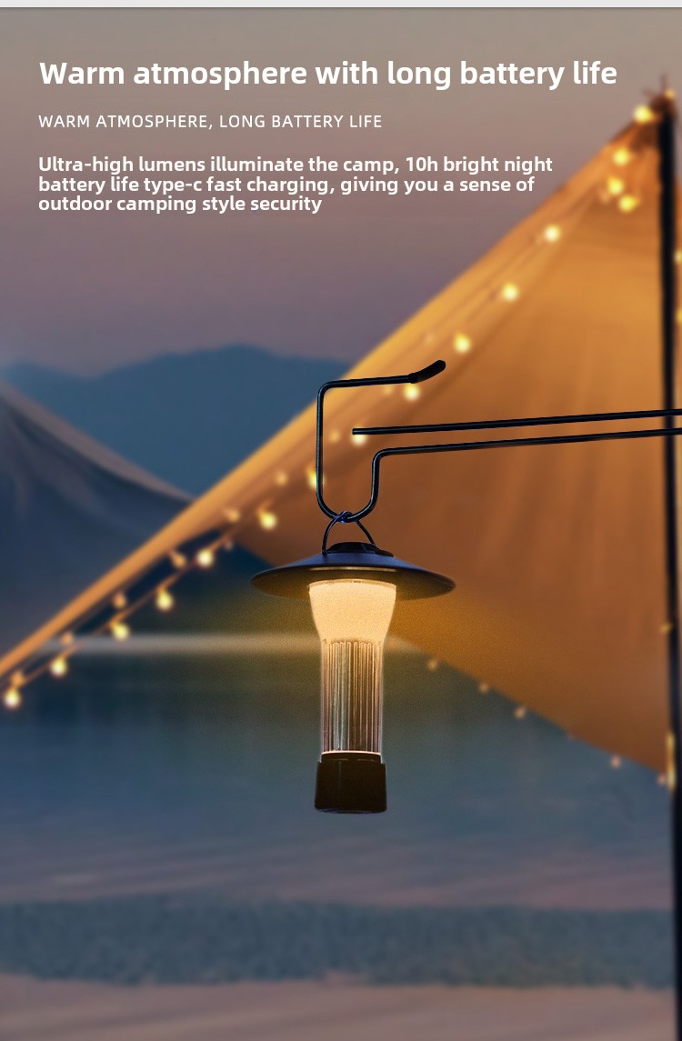Multi-Function Hanging Tent Light, LED Rechargeable Outdoor Camping ...