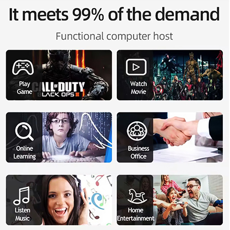 Intel Core i5/i7 Desktop Computer Full Set Quad-Core 8 Thread 16GB RAM ...