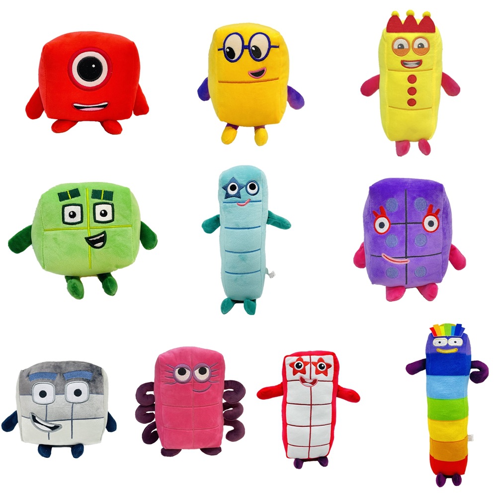 Kids Cartoon Numberblocks Plush Doll Baby Educational Stuffed Toys ...