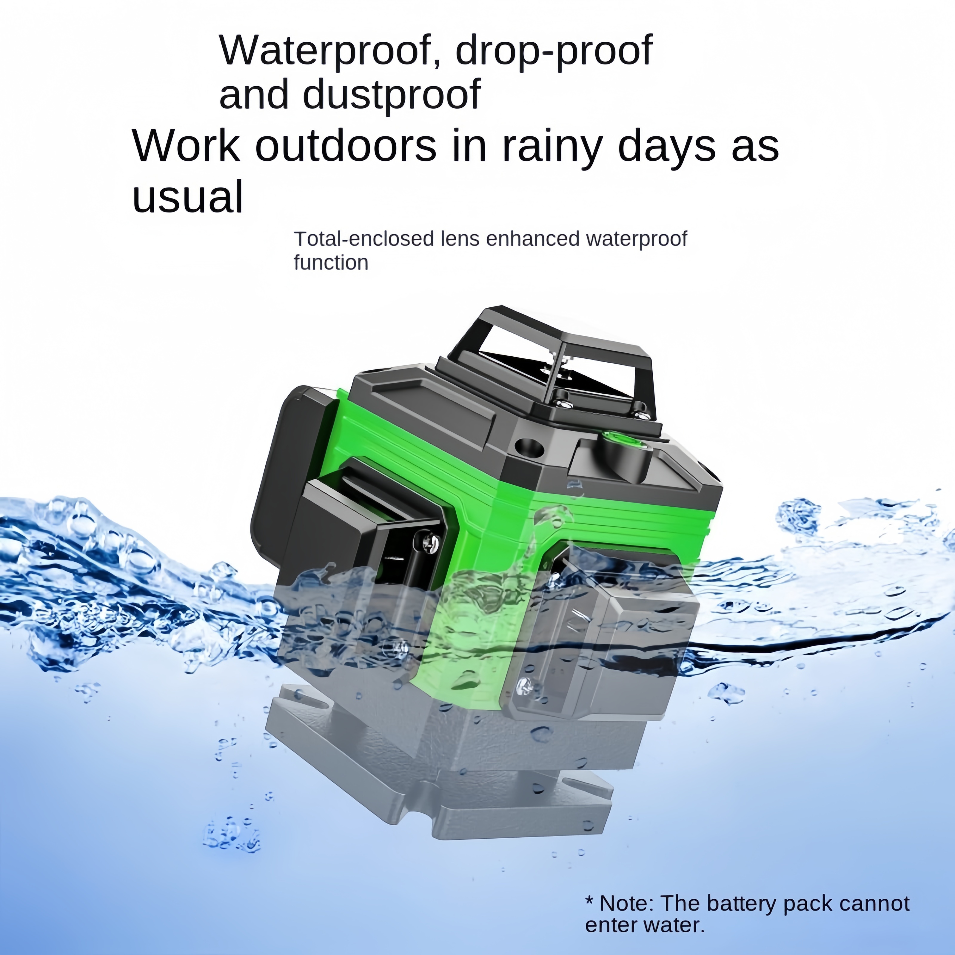 【COD】8/12Line 360° Rotating 3D/4D Green Laser Level: 12-Line Horizontal ...