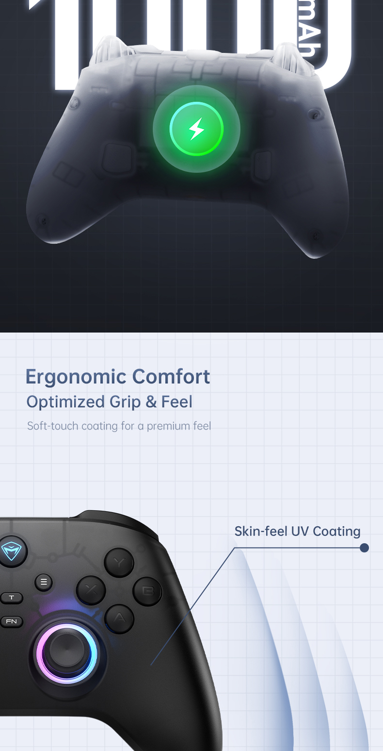 Machenike G3 V2 Tri-Mode Wireless Gaming Controller With Charging Dock ...