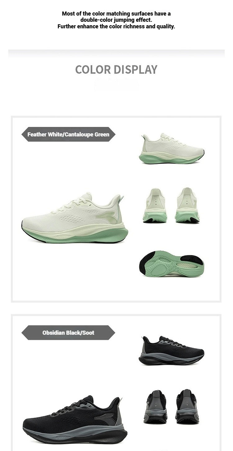 361 Degree Motan Men Running Shoes Soft Stable Elastic Breathable ...