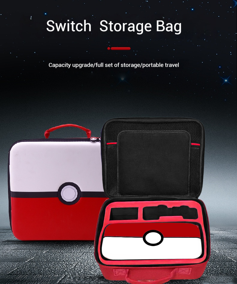 Maximum Capacity Storage Bag for Nintendo Switch / OLED Pokemon Theme ...