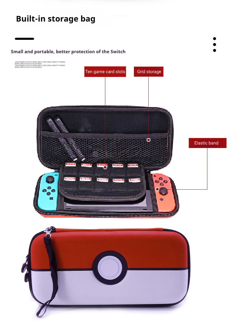Maximum Capacity Storage Bag for Nintendo Switch / OLED Pokemon Theme ...