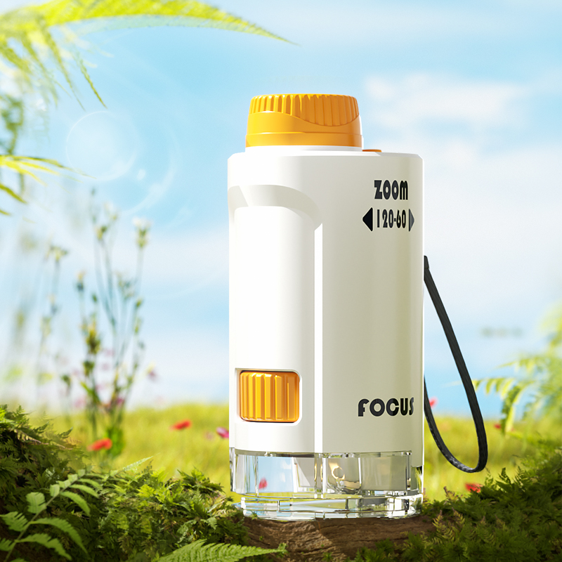 Dimoarch Mini Pocket Microscope Kit 60 To120x Portable Laboratory ...