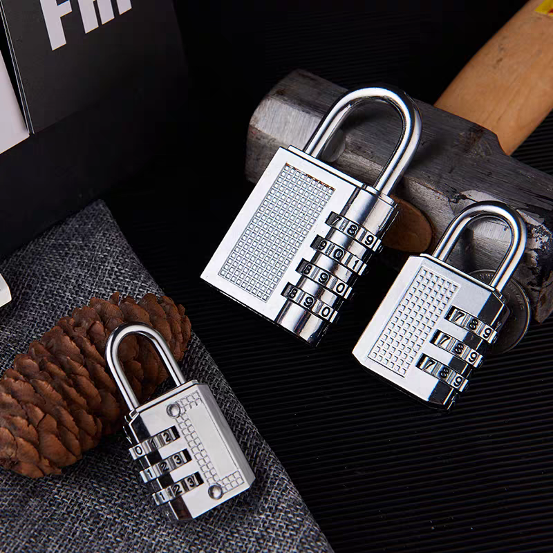 Waterproof Combination Lock 3-Digit Code Lock Long Hook Heavy Duty ...