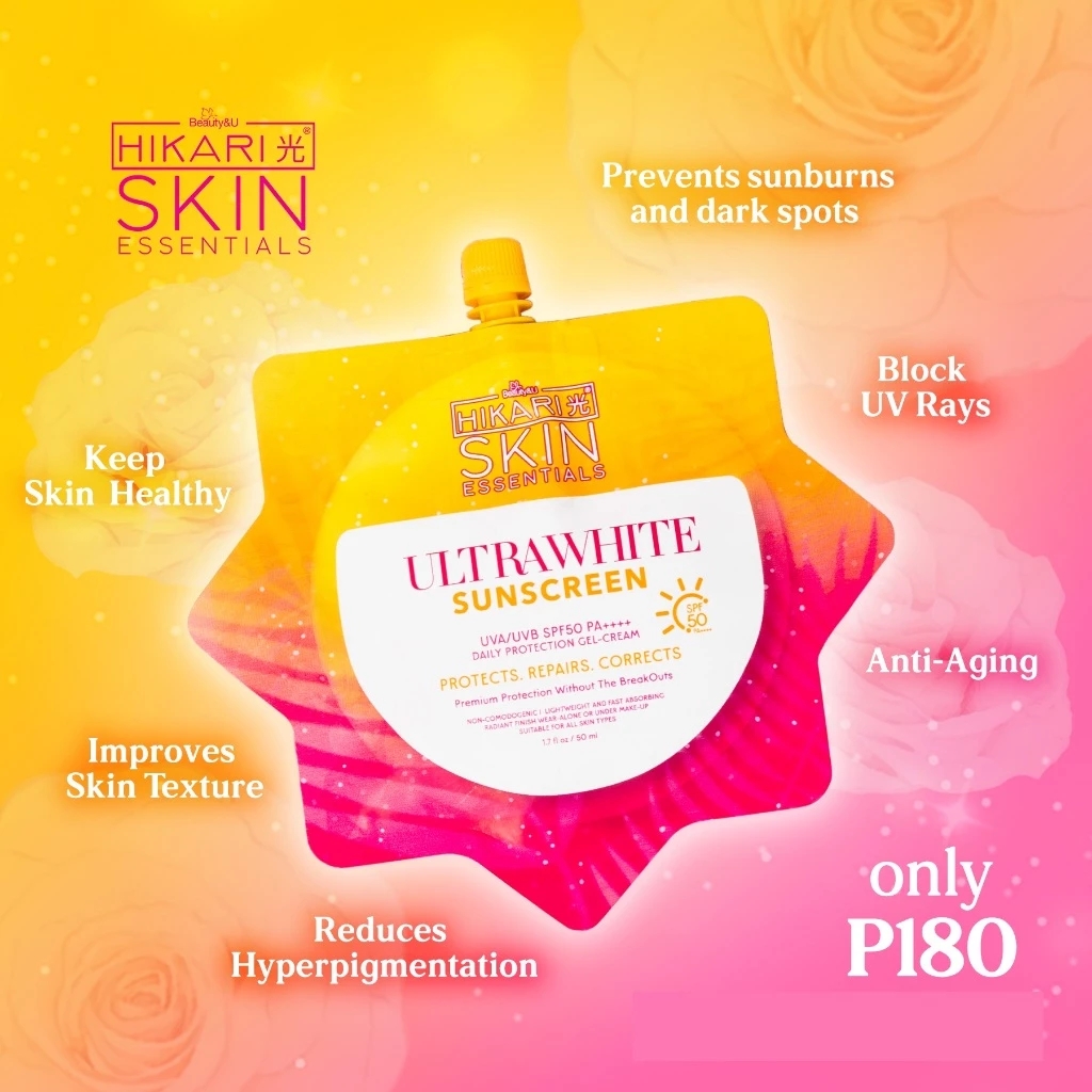 HIKARI Sunscreen Sunblock Cream Ultra White Sun Screen Sukee Whitening ...