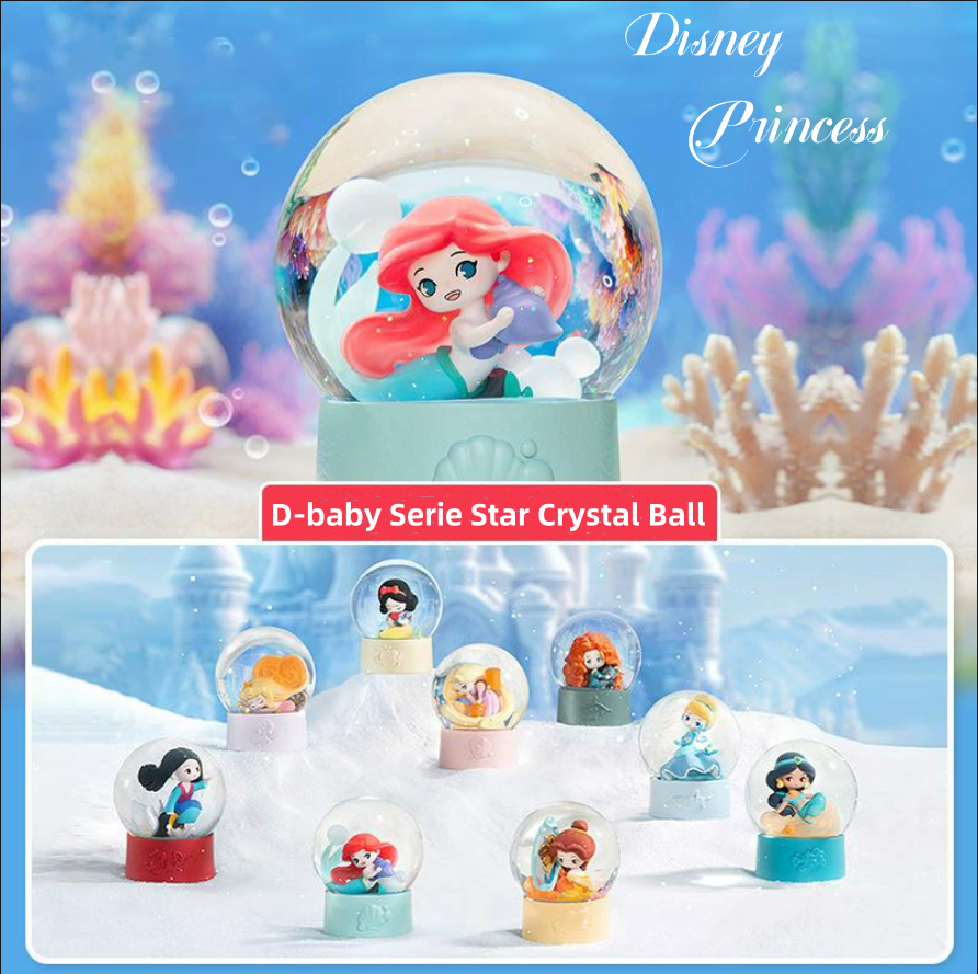 52TOYS Disney Princess D-baby Series Star Crystal Ball Blind Box Toy ...
