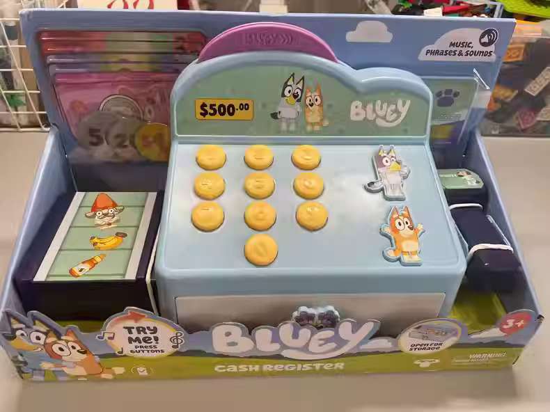 Bluey Cash Register, Sounds and Phrases from Bluey and Bingo Toddler ...
