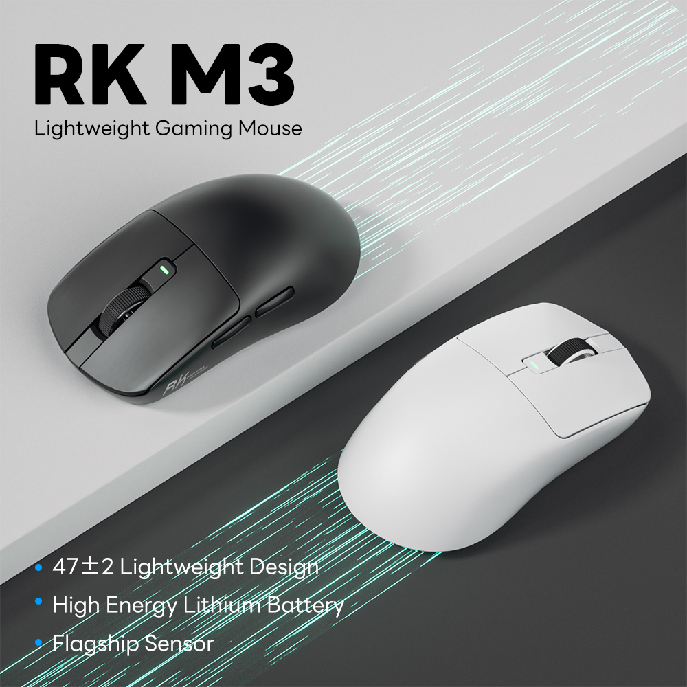 RK M3 Royal Kludge 8k 8000Hz Wireless Mouse Tri-Mode Bluetooth Wireless ...