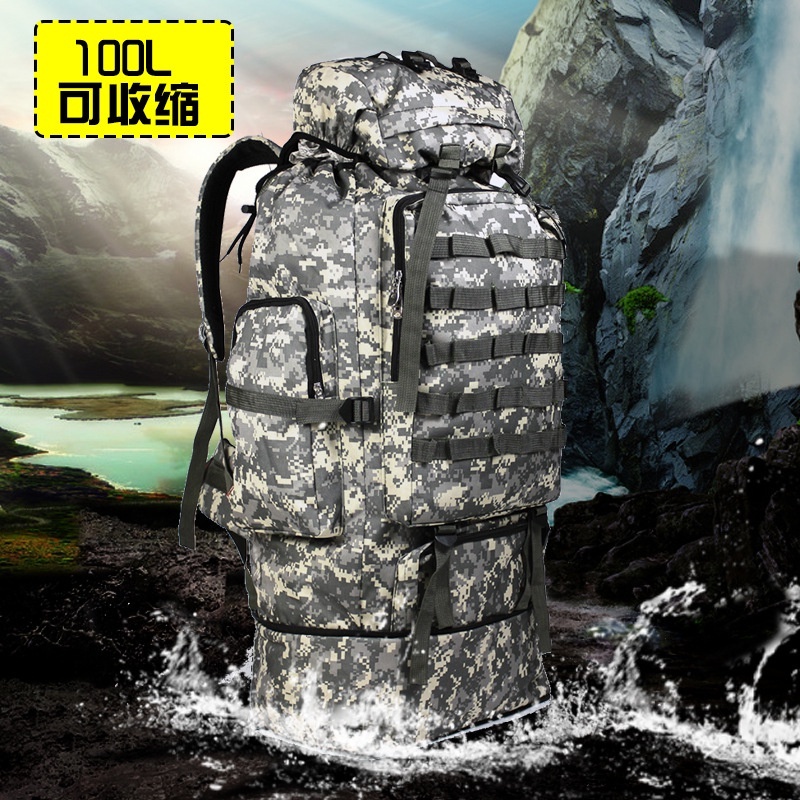 Hiking Backpack 100L Waterproof Outdoor Sport Camping Bag Travel ...