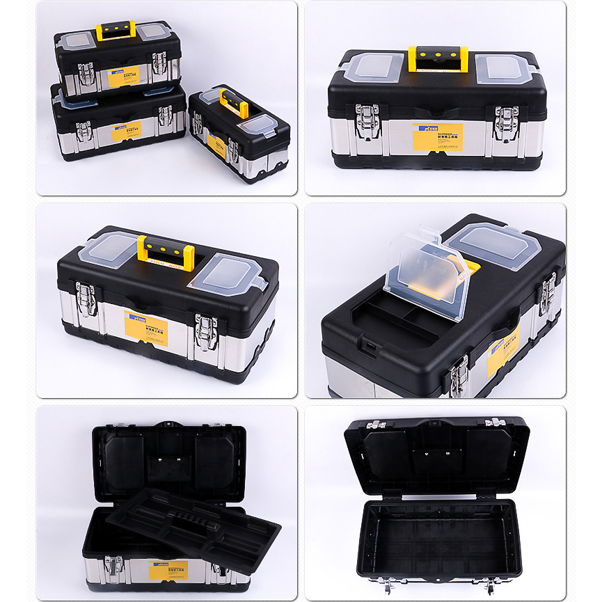 Stainless steel Metal Hand Toolbox Multifunction Toolbox On-Board ...