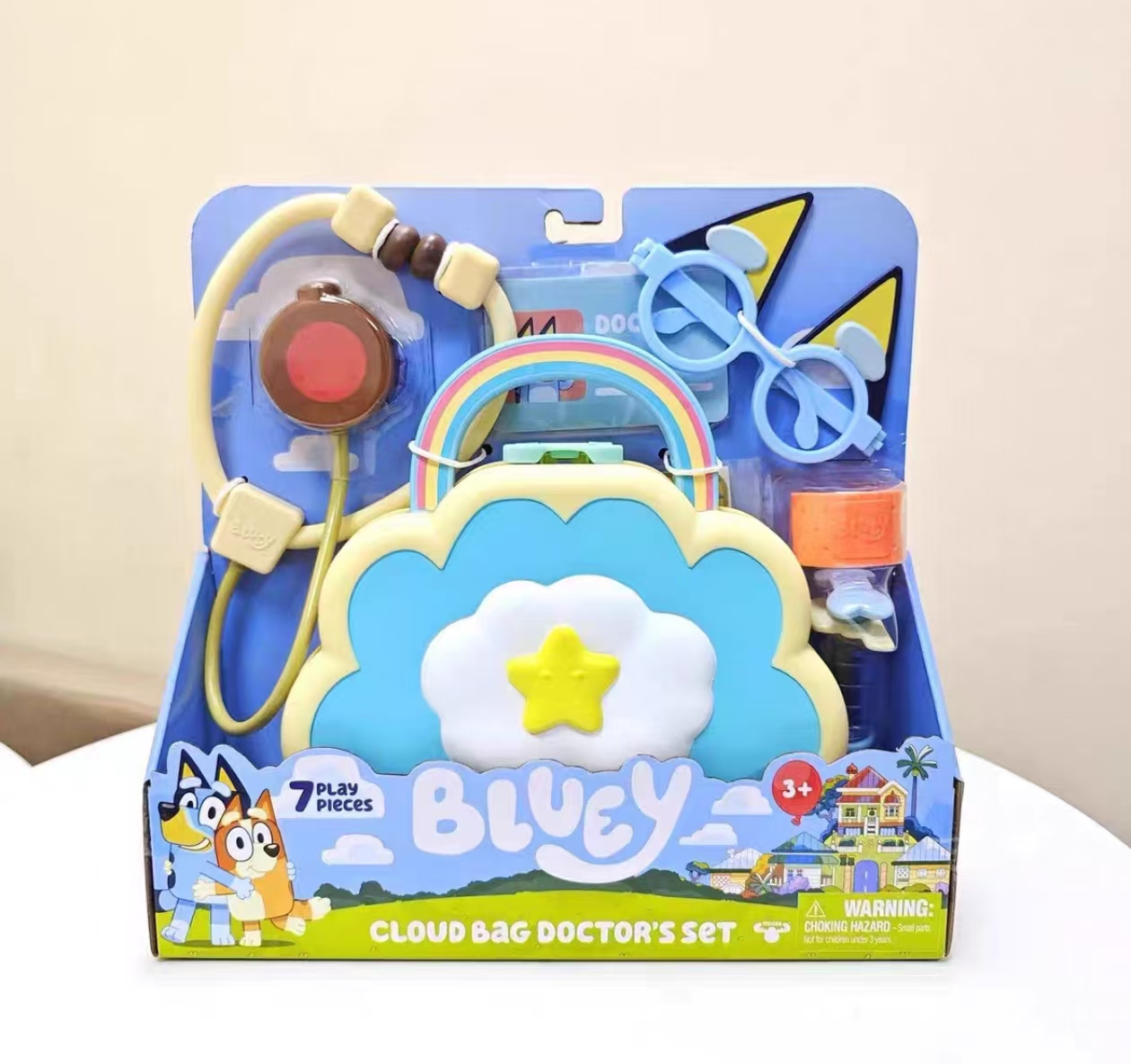 Bluey Cloud Bag Doctor's Set, Doctor Check Up Set, Toy Doctor's Playset ...