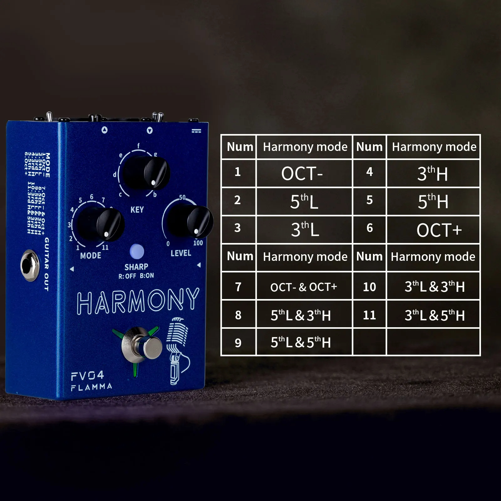 Vocal Harmony Effects Processor 12 Pitches with 11 Different Harmony ...