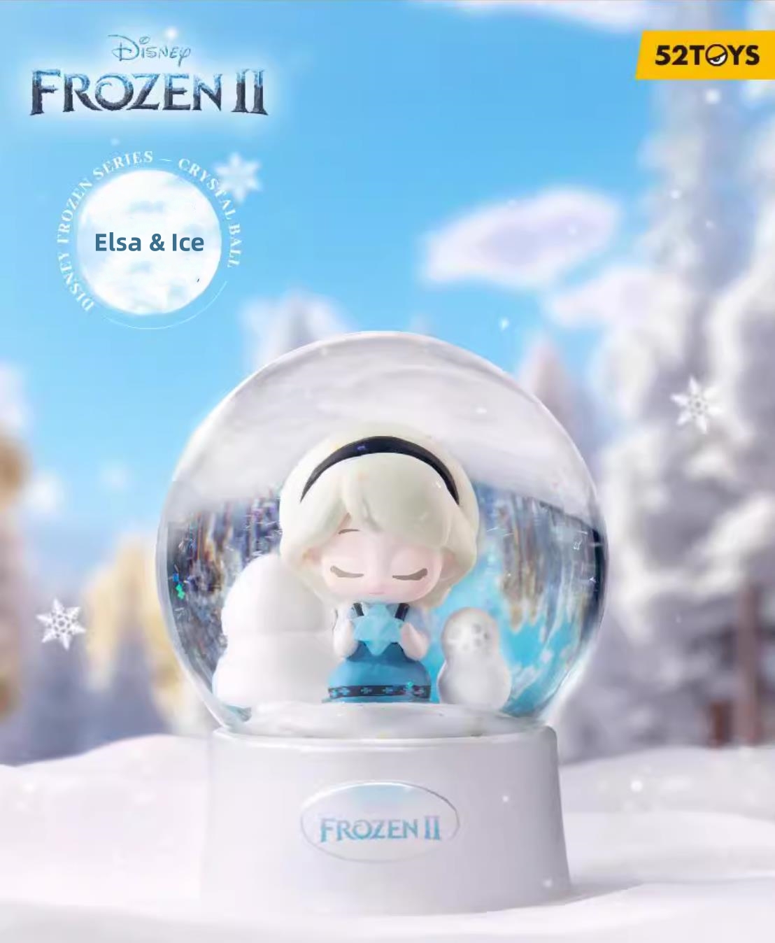 52TOYS Disney Princess Frozen Series Crystal Ball Blind Box Toy ...