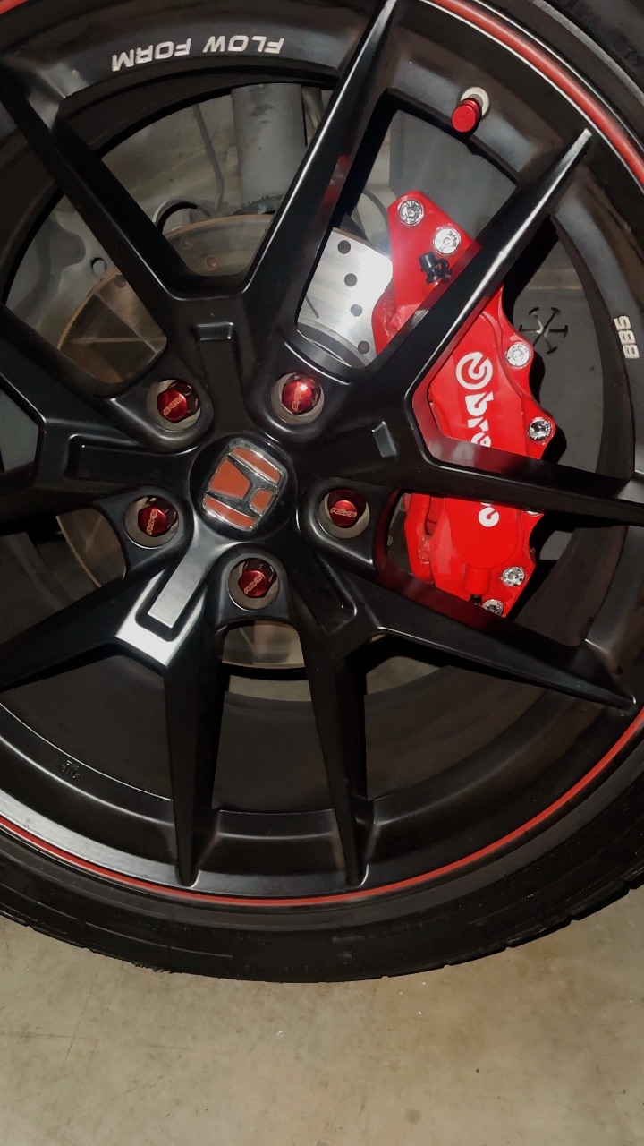 Universal 2PCS Large 3D Red Color Car Racing Disc Brake Caliper Covers ...