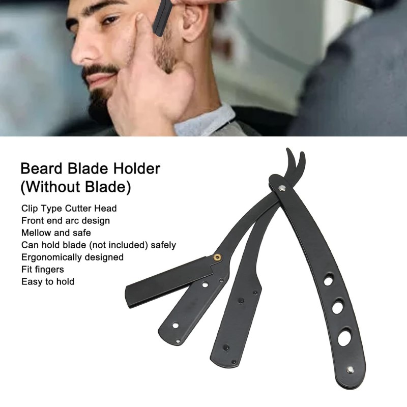 Professional Beard & Mustache Grooming Kit With Razor And Brush , Men’s ...