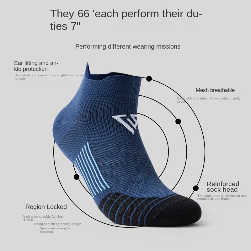Men's & Women's Running Socks – Quick-Dry Moisture-Wicking Athletic ...