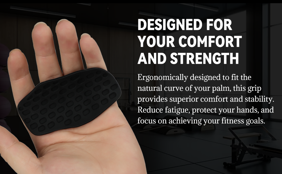 (Local Seller) 1Pair Rubber Unisex Anti-Slip Workout Grips ...