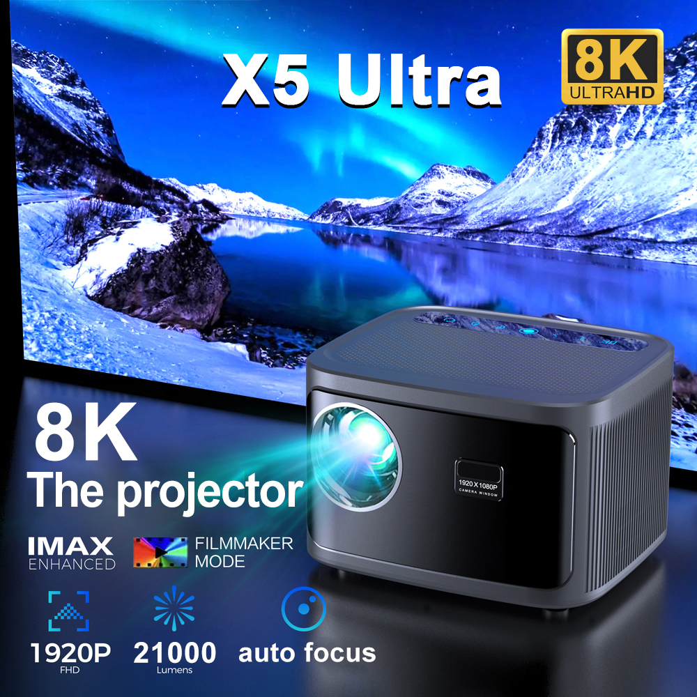 Advanced 】Apexus X5 Ultra 21000Lumen 8K LED AutoFocus Portable Android ...