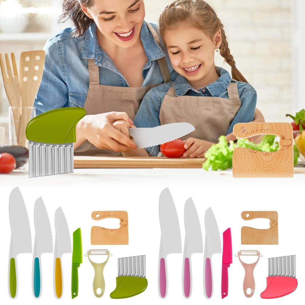 Children's toy knife set kindergarten early education vegetable cutting ...