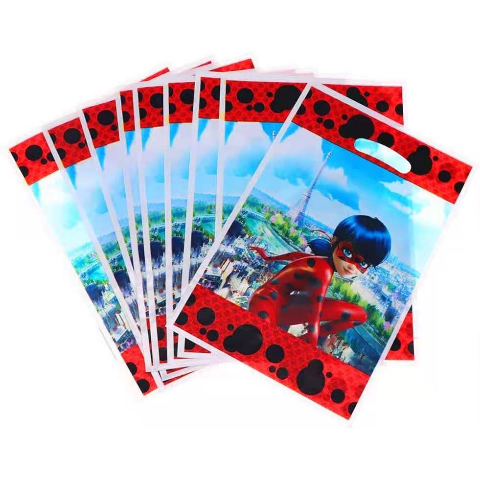 10/20/30pcs ladybug theme loot bags Gift Bags Plastics Candy Bag Boy ...