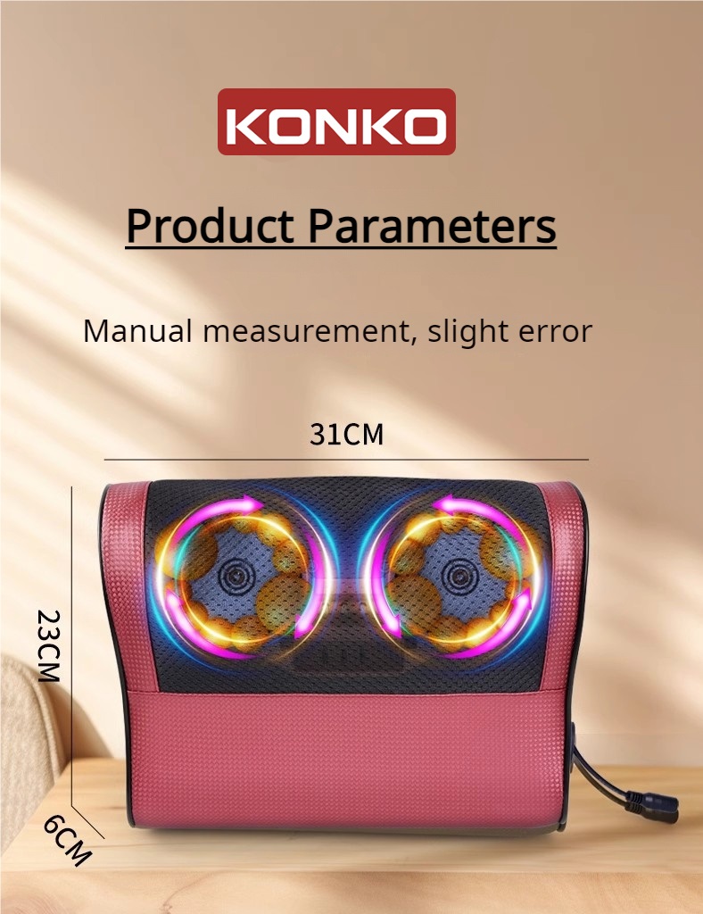 KONKO Pillow Massager Back Massager Electric Massager Therapy Neck ...