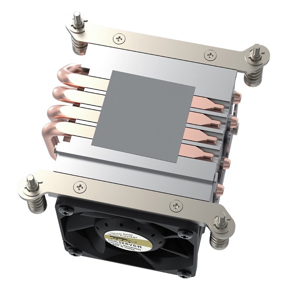 COOLSERVER R63 4 Heatpipe 2U Server CPU Cooler Workstation Computer ...