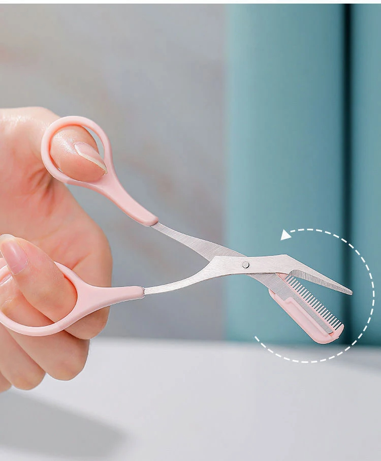 Pink 3 Piece Eyebrow Razor Set Stainless Steel Build Guarantees High ...